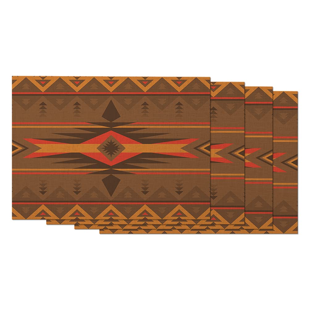 Moslion Aztec Pattern Placemats American Southwest Print Abstract Art ...