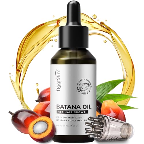 RootStim Batana Oil for Hair Growth: 100% Pure & Organic Raw Batana Oil ...