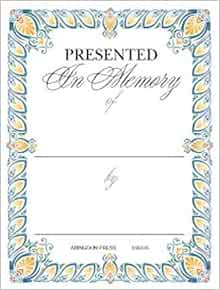 Amazon - In Memory of Bookplates (Package of 15): Not Available ...