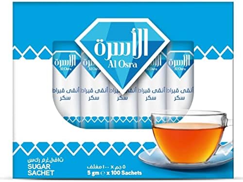 Al Osra Sugar Sachet, 100 Sachets x 5 g price in Saudi Arabia | Amazon ...