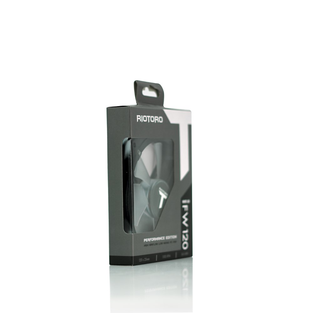 FW120 RIOTORO 120mm High Airflow 1500 RPM Performance Edition White ...