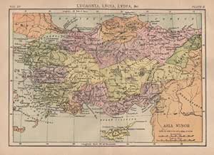 Amazon.com : 1884 Antique Map of Lycaonia, Lycia & Lydia : Wall Maps ...