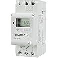 Baomain THC15A AC 110V Digital LCD Power Programmable Timer Time Switch Relay 16A Amp White ...
