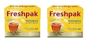 Amazon.com : Freshpak Pure Rooibos Tea 80 Tagless Bags, Pure Premium ...