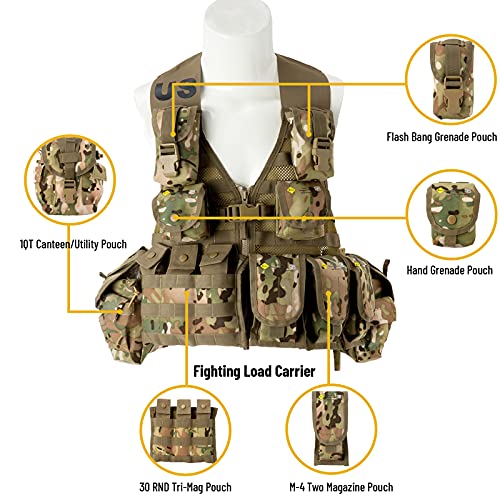 Military Molle II Rifleman Tactical Rucksack Assault Pack,FLC Combat ...