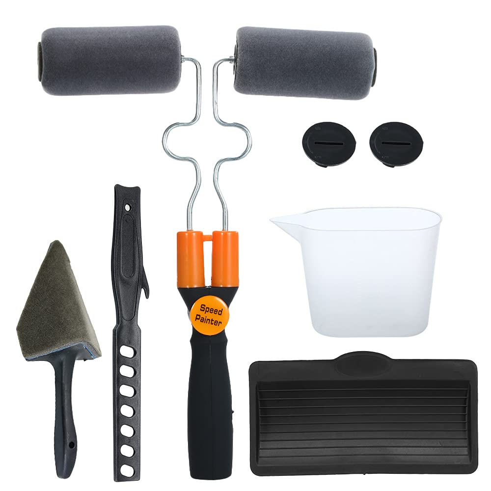 Double Paint Roller Adjustable Double-Sided Multi-Function Paint Brush ...