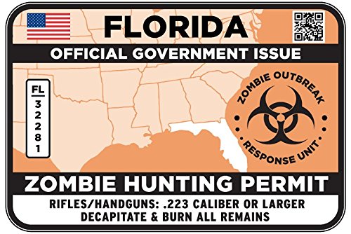 Florida Zombie Hunting License