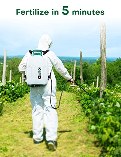KIMO 3 Gallon Garden Sprayer, 20V 2.0Ah Battery Powered For Lawn and ...