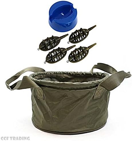NGT Groundbait Method Mix Mixing Bowl With Method Feeder Set Carp Fishing Tackle: Amazon.co.uk ...