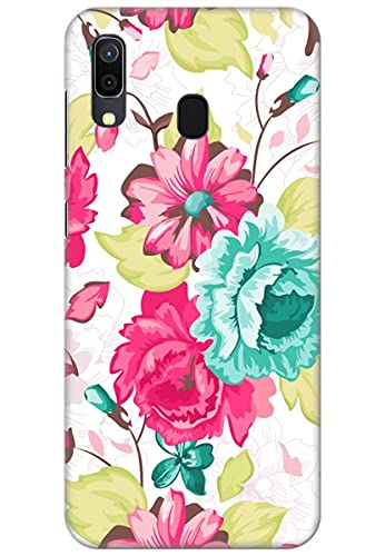 Amez Back Cover for Samsung Galaxy A30 Watercolour Floral Pattern ...