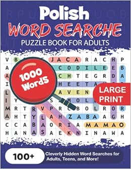 Polish Word Search Puzzle Book fo Adults: Large Print for Adults in ...