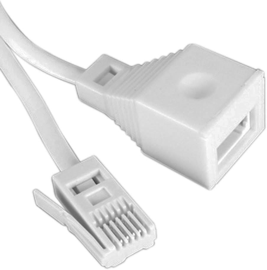 Komodo BT Telephone Modem Broadband Extension Cable Wire Male to Female ...