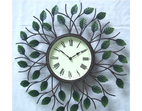 Amazon.com: Leaves Wall Clock 70322: Kitchen & Dining