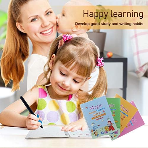 4 Pack English Practice Copybook, Magic Calligraphy Copybooks That Can ...