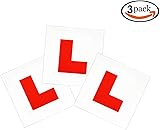 2 X LEARNER DRIVER L PLATE STICKERS LEGAL CAR DECAL FOR WINDOW OR ...
