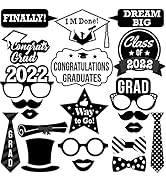 Amazon.com: XtraLarge Graduation Photo Booth Props 2022 - Pack of 40 ...
