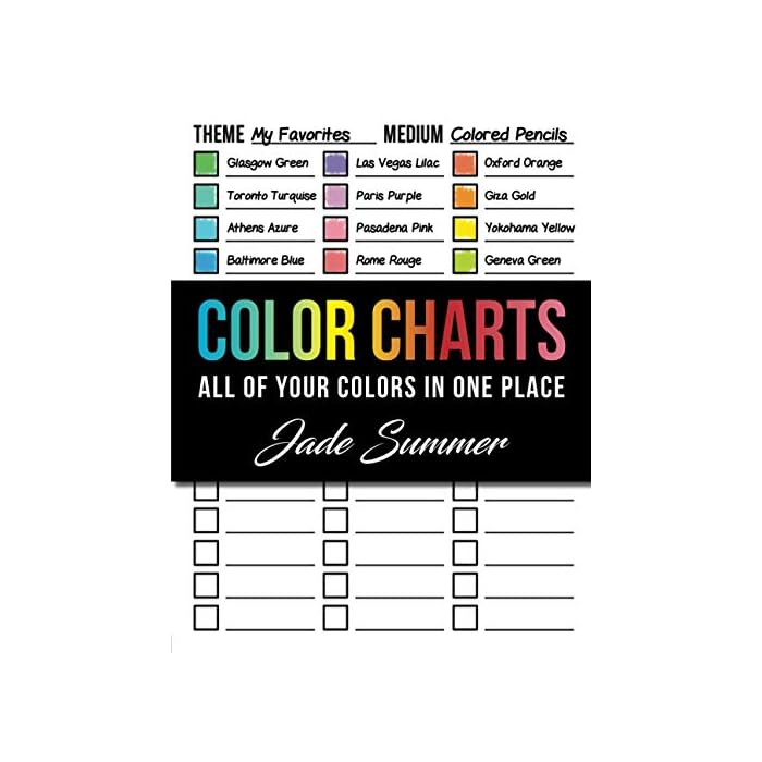 Buy Color Charts: 50+ Coloring Charts to Organize Your Color Schemes ...