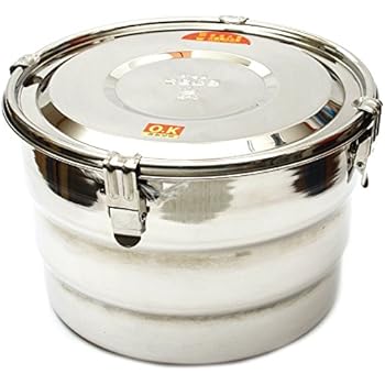 Amazon.com - Geumseong Large Size Stainless Steel Round Kimchi Food ...