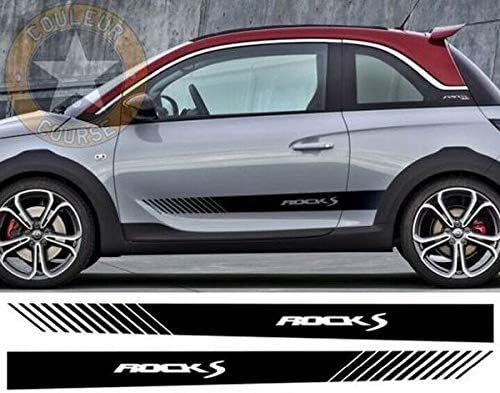 myrockshirt Seitenstreifen Set beidseitig Opel Adam Rock S ca.180cm ...