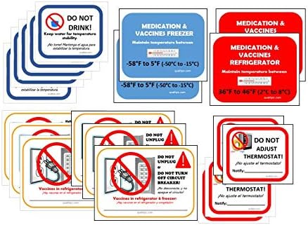 Amazon.com : Refrigerator & Freezer Labels Starter-Pack (CDC Compliant ...