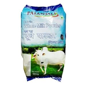 Amazon.com : Patanjali Cow's Whole Milk Powder 100% Pure 500gm Free ...