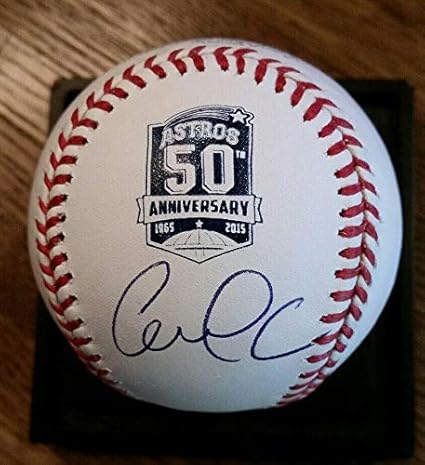 CARLOS CORREA 50th Anniv. Autograph BASEBALL JSA Certified Houston ...