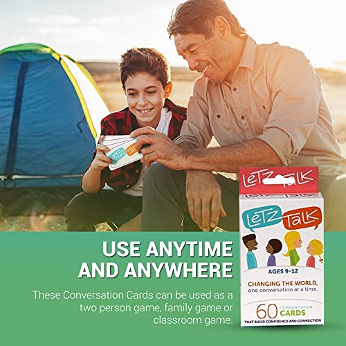 Letz Talk Communication Cards for Kids - Conversation Cards to Build ...