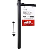 Amazon.com : Vinyl Real Estate Sign Post (1, 4" x 4"x 72") : Patio ...