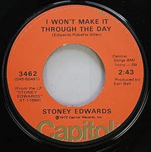 Stoney Edwards - Stoney Edwards: She's My Rock / I Won't Make It ...