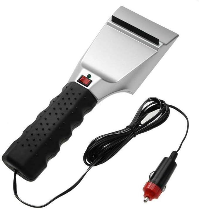 Amazon.com: Bigbox 12V Auto Heated Snow Ice Scraper Winter Windshield ...