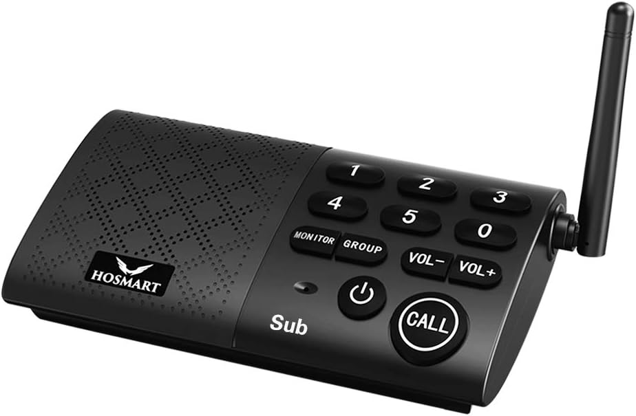 Amazon.com : Hosmart Full Duplex Wireless Intercom System Real Time ...