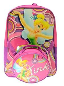 Amazon.com: Disney FAIRIES Tinkerbell BACKPACK WITH LUNCH box ...