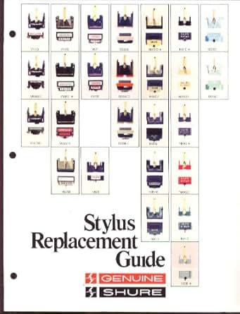 Amazon.com: Shure Stylus Replacement Guide folder ca 1980 ...