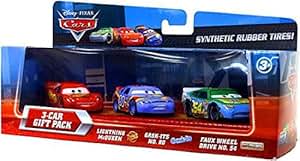 Amazon.com: Disney / Pixar CARS Movie 155 Die Cast Cars with Lenticular Eyes 3Car Gift Pack ...