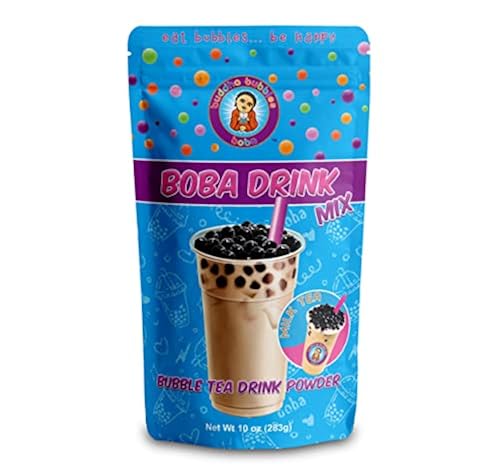 MILK TEA Boba / Bubble Tea Drink Mix By Buddha Bubbles Boba 10 Ounces ...