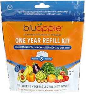 Bluapple One-Year Refill Kit 8 Packets for Two Bluapples for one Year ...