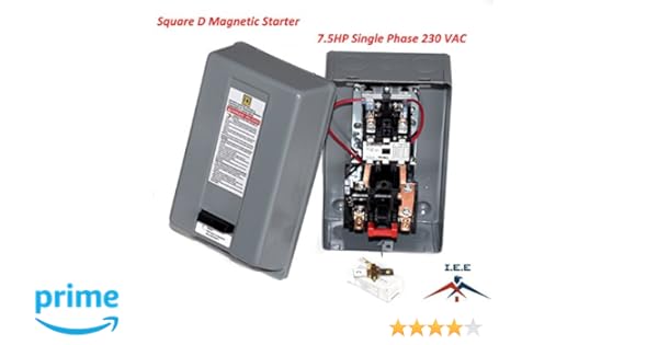 8911DPSO42V09 7.5HP 1-PHASE 230V DEFINITE PURPOSE MOTOR STARTER FOR ...
