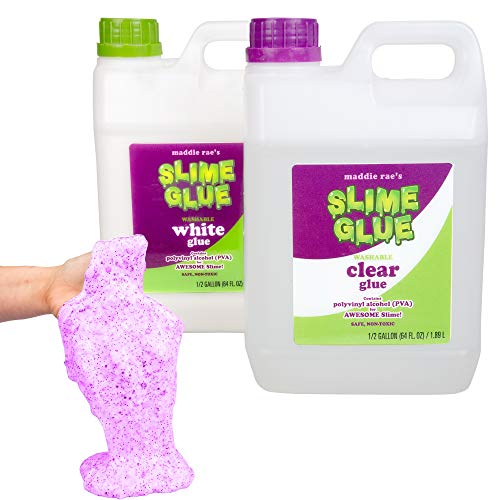 Mua Maddie Rae's Slime Glue (1/2 Gallon Clear & 1/2 Gallon White) 2PK ...