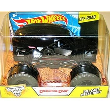 Amazon.com: Hot Wheels Monster Jam Rev Tredz Doomsday Vehicle: Toys & Games