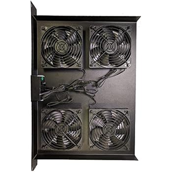 Amazon.com: Coolerguys 1U 4 Fan Rackmount Cooling System with LED ...
