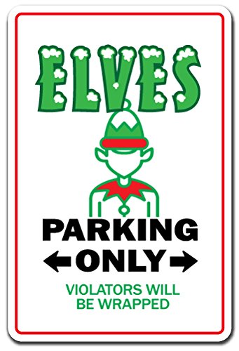 SignMission Z2-Elves Elves Novelty Sign | Indoor/Outdoor | Funny Home ...