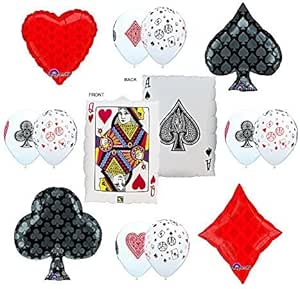 Amazon.com: CASINO NIGHT 13pc Party Balloon decorations: Toys & Games