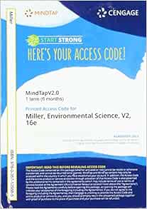 MindTapV2.0 for Miller/Spoolman's Environmental Science, 1 term Printed ...