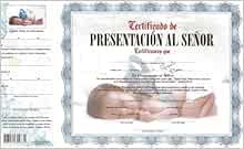 Certificado de Presentación al Señor Niños: Fuente de Vida Distributors ...