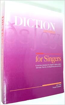 Amazon.com: Diction for Singers (9781934477700): Joan Wall, Robert ...
