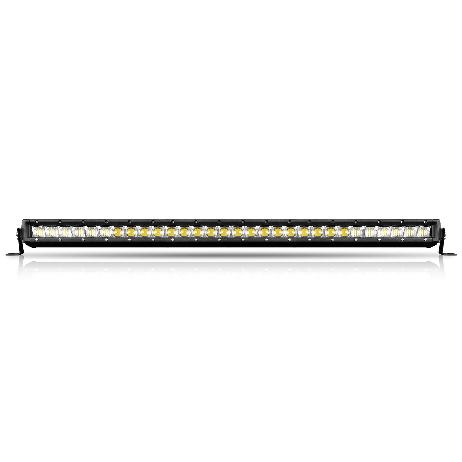 Autofeel 32 Inch Led Light Bar, 240W Single Row Flood & Spotlight Beam ...