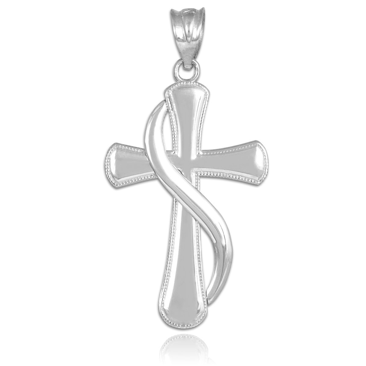 Amazon.com: 14k White Gold United Methodist Cross Charm Pendant: Jewelry