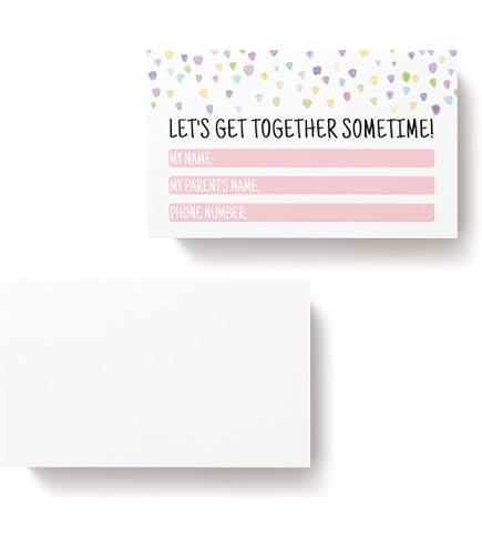 Play Date Cards Template Playdate Cards For Kids | Printable Editable