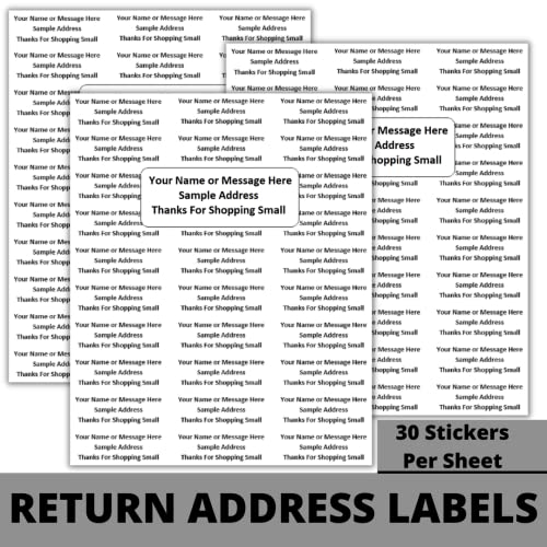 Return Address Labels Personalized Stickers - 150 Self-Adhesive Sticker ...