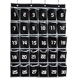 Amazon.com : 36 Pockets Numbered Classroom Pocket Chart for Cell Phones ...